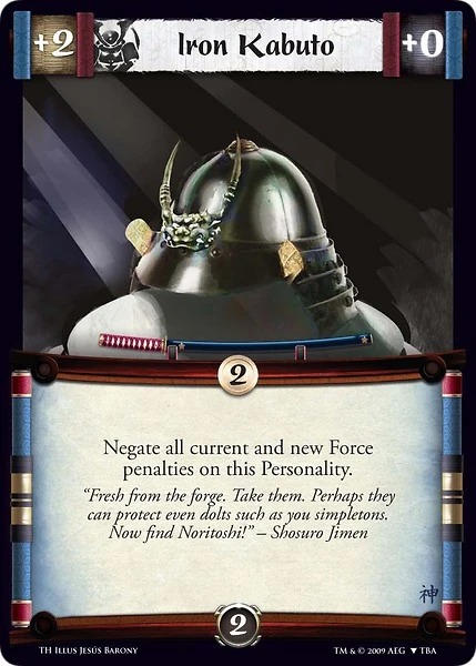 Iron Kabuto/card | L5r: Legend of the Five Rings Wiki | Fandom