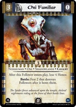 Oni Familiar/card | L5r: Legend of the Five Rings Wiki | Fandom