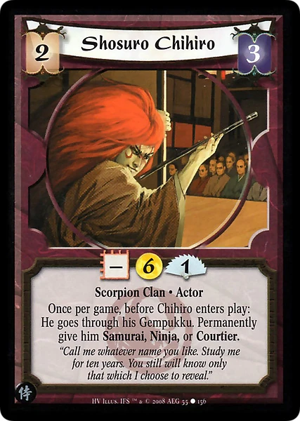 Shosuro Chihiro/card | L5r: Legend of the Five Rings Wiki | Fandom