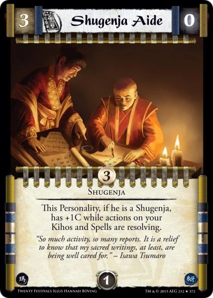 Shugenja Aide/card | L5r: Legend of the Five Rings Wiki | Fandom