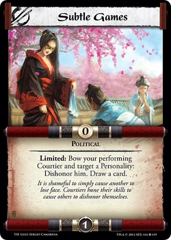 Subtle Games/card | L5r: Legend of the Five Rings Wiki | Fandom