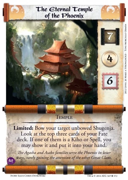 The Eternal Temple of the Phoenix/card2 | L5r: Legend of the Five Rings ...