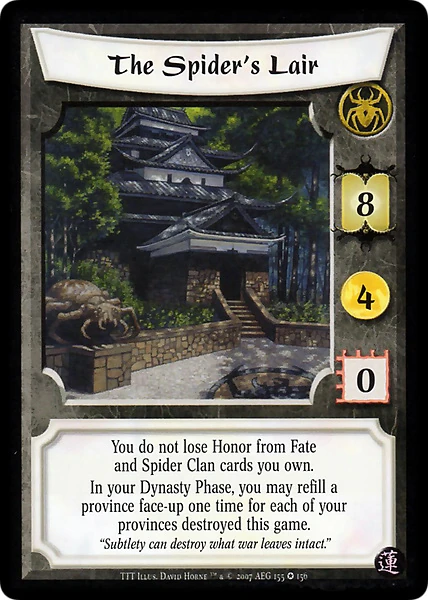 The Spider's Lair/card | L5r: Legend of the Five Rings Wiki | Fandom