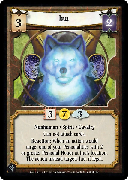 Inu/card | L5r: Legend of the Five Rings Wiki | Fandom
