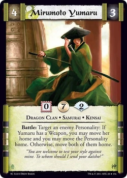 Mirumoto Yumaru/card | L5r: Legend of the Five Rings Wiki | Fandom