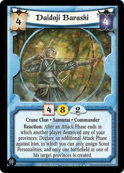 Daidoji Barashi/card | L5r: Legend of the Five Rings Wiki | Fandom