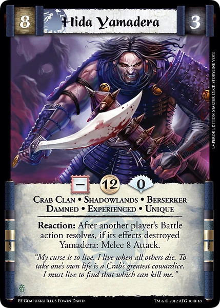 Hida Yamadera Exp/card | L5r: Legend of the Five Rings Wiki | Fandom