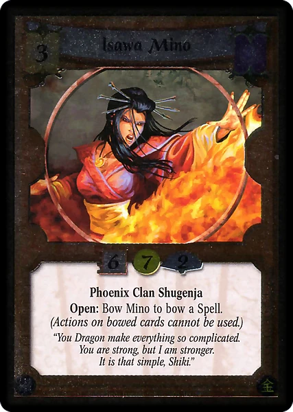 Isawa Mino/card | L5r: Legend of the Five Rings Wiki | Fandom