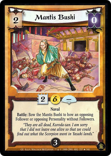 Mantis Bushi/card2 | L5r: Legend of the Five Rings Wiki | Fandom
