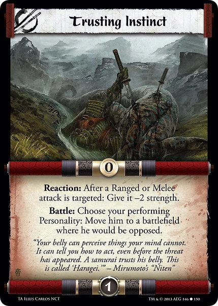 Trusting Instinct/card | L5r: Legend of the Five Rings Wiki | Fandom