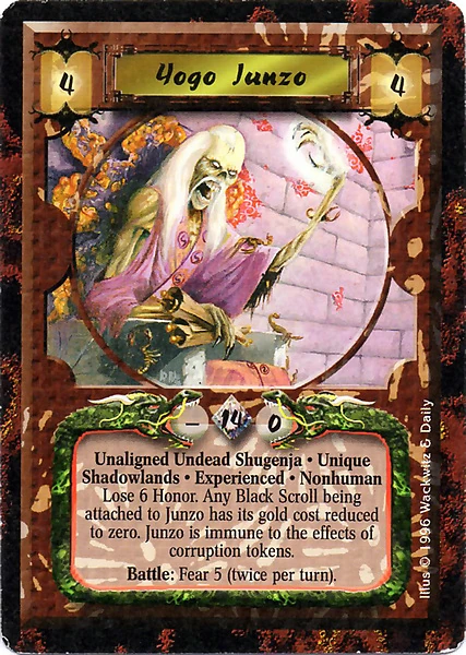 Yogo Junzo Exp/card | L5r: Legend of the Five Rings Wiki | Fandom