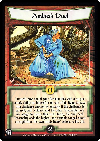 Ambush Duel/card | L5r: Legend of the Five Rings Wiki | Fandom