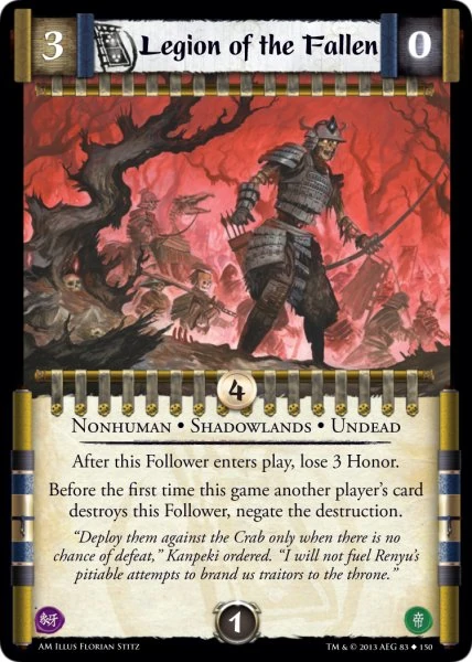 Legion of the Fallen/card | L5r: Legend of the Five Rings Wiki | Fandom
