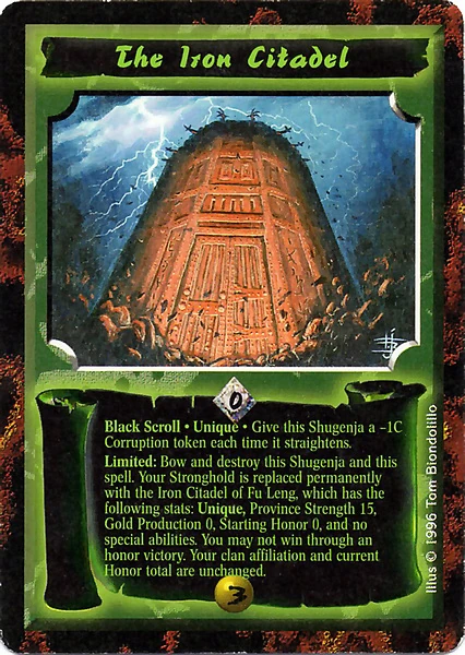 The Iron Citadel/card | L5r: Legend of the Five Rings Wiki | Fandom