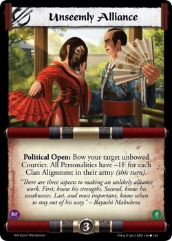 Unseemly Alliance/card | L5r: Legend of the Five Rings Wiki | Fandom