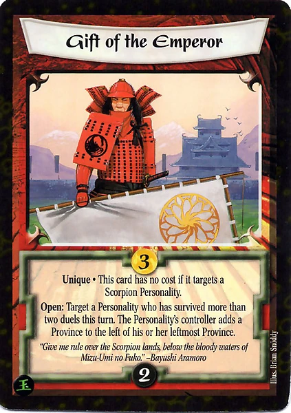 Gift of the Emperor/card | L5r: Legend of the Five Rings Wiki | Fandom