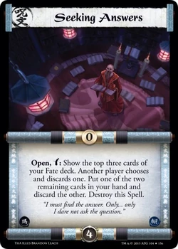 Seeking Answers/card | L5r: Legend of the Five Rings Wiki | Fandom