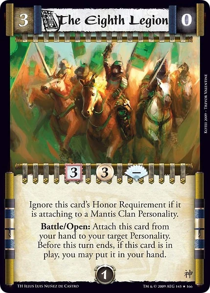 The Eighth Legion (token)/card | L5r: Legend of the Five Rings Wiki ...