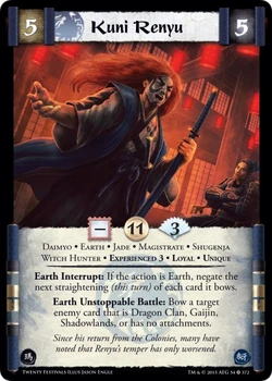 Kuni Renyu Exp3/card | L5r: Legend of the Five Rings Wiki | Fandom