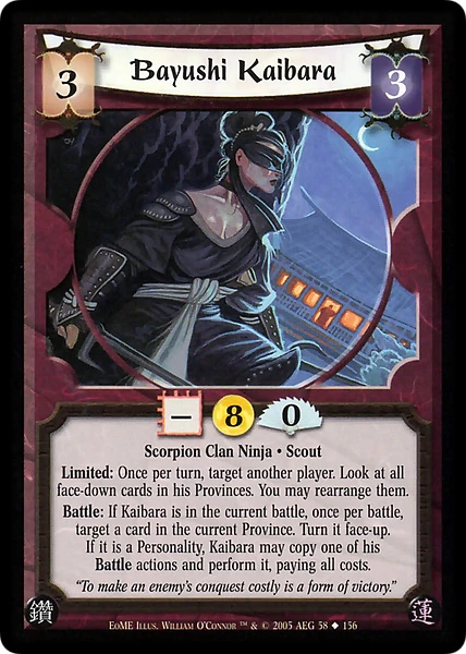 Bayushi Kaibara/card | L5r: Legend of the Five Rings Wiki | Fandom