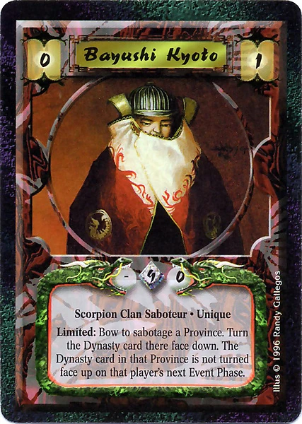 Bayushi Kyoto/card | L5r: Legend of the Five Rings Wiki | Fandom