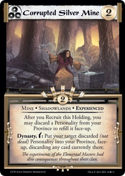 Corrupted Silver Mine Exp/card | L5r: Legend of the Five Rings Wiki | Fandom