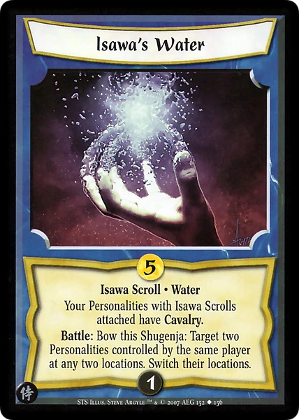 Isawa's Water/card | L5r: Legend of the Five Rings Wiki | Fandom