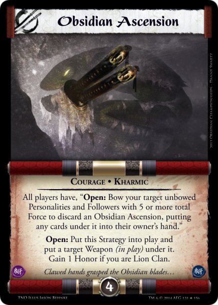 Obsidian Ascensioncard L5r Legend Of The Five Rings Wiki Fandom