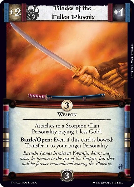 Blades of the Fallen Phoenix/card | L5r: Legend of the Five Rings Wiki ...