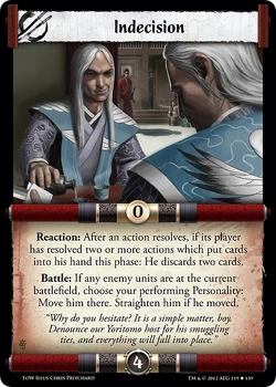 Indecision/card | L5r: Legend of the Five Rings Wiki | Fandom