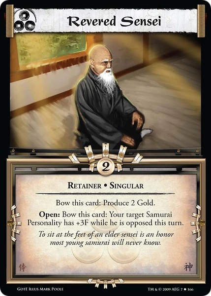 Revered Sensei/card | L5r: Legend of the Five Rings Wiki | Fandom