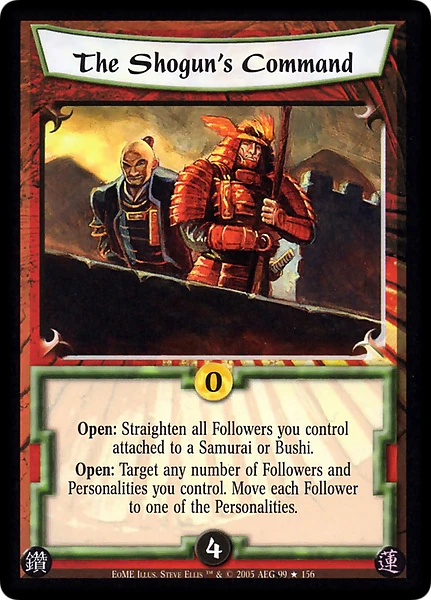 The Shogun's Command/card | L5r: Legend of the Five Rings Wiki | Fandom