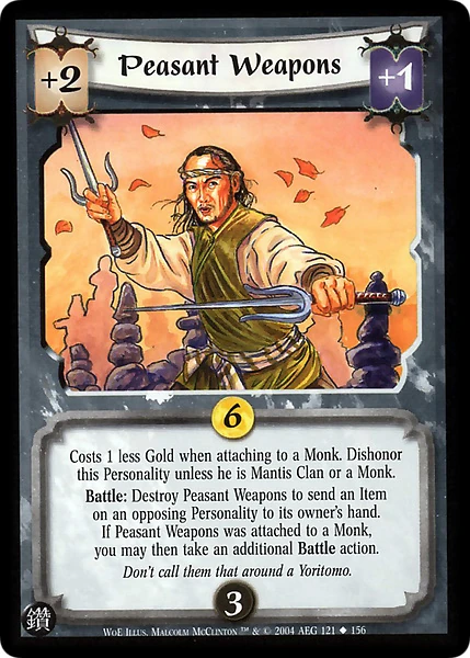 Peasant Weapons/card | L5r: Legend of the Five Rings Wiki | Fandom