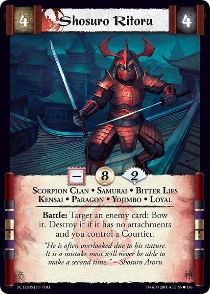 Shosuro Ritoru/card | L5r: Legend of the Five Rings Wiki | Fandom