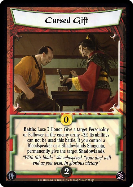 Cursed Gift/card | L5r: Legend of the Five Rings Wiki | Fandom