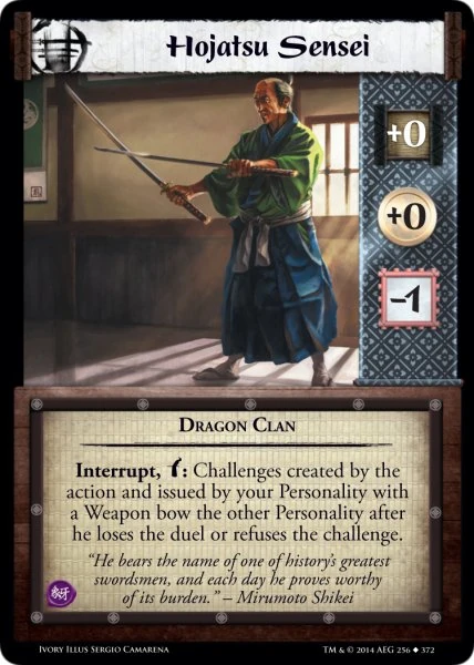 Hojatsu Sensei/card | L5r: Legend of the Five Rings Wiki | Fandom