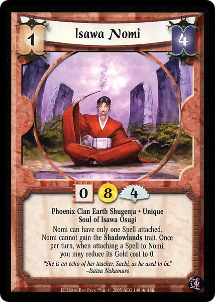Isawa Nomi/card | L5r: Legend of the Five Rings Wiki | Fandom