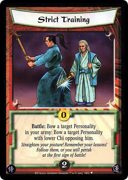 Strict Training/card | L5r: Legend of the Five Rings Wiki | Fandom