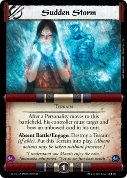 Sudden Storm/card | L5r: Legend of the Five Rings Wiki | Fandom