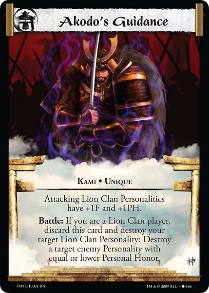 Akodo's Guidance/card | L5r: Legend of the Five Rings Wiki | Fandom