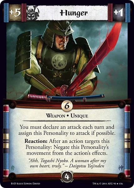Hunger/card | L5r: Legend of the Five Rings Wiki | Fandom