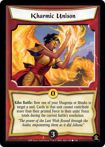 Kharmic Unison/card | L5r: Legend of the Five Rings Wiki | Fandom
