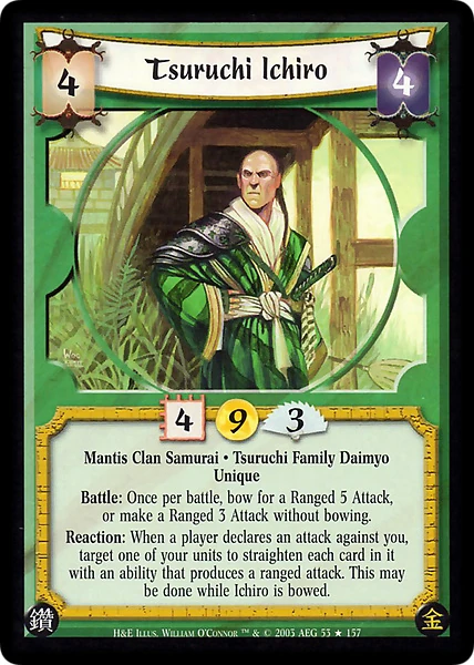 Tsuruchi Ichiro/card | L5r: Legend of the Five Rings Wiki | Fandom
