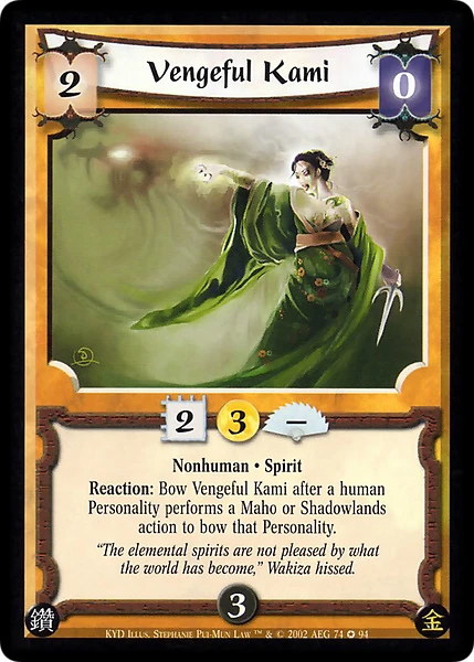 Vengeful Kami/card | L5r: Legend of the Five Rings Wiki | Fandom