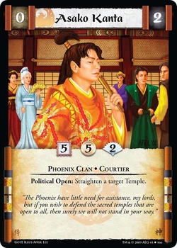 Asako Kanta/card | L5r: Legend of the Five Rings Wiki | Fandom