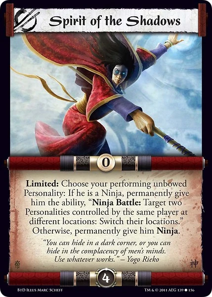 Spirit of the Shadows/card | L5r: Legend of the Five Rings Wiki | Fandom