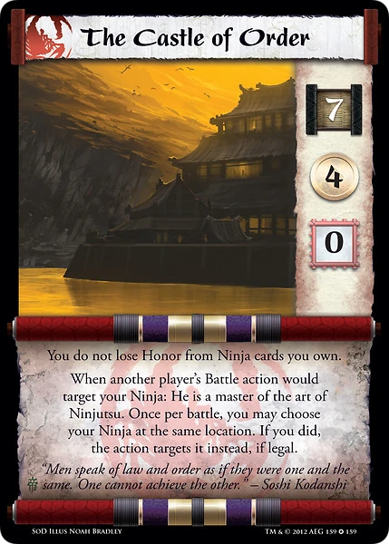The Castle of Order/card | L5r: Legend of the Five Rings Wiki | Fandom