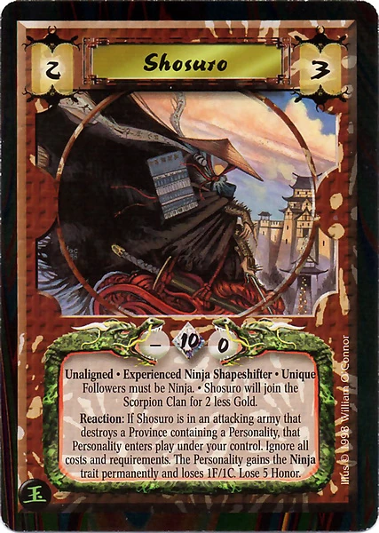 Shosuro/card | L5r: Legend of the Five Rings Wiki | Fandom