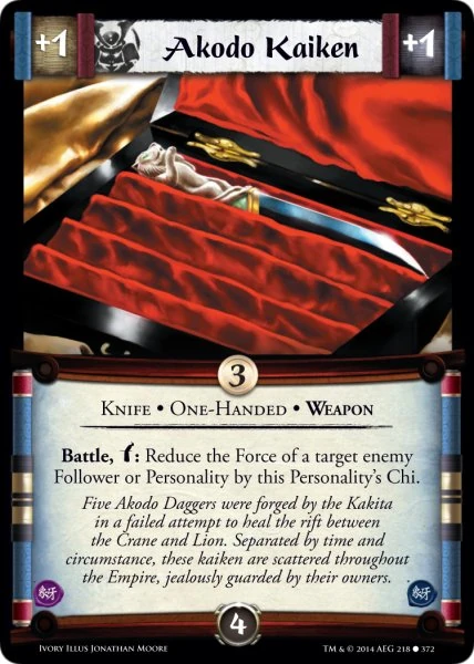 Akodo Kaiken/card | L5r: Legend of the Five Rings Wiki | Fandom