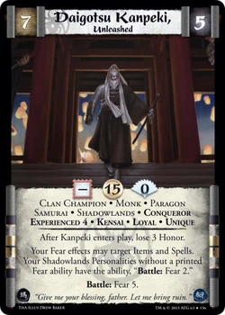 Daigotsu Kanpeki, Unleashed/card | L5r: Legend of the Five Rings Wiki ...